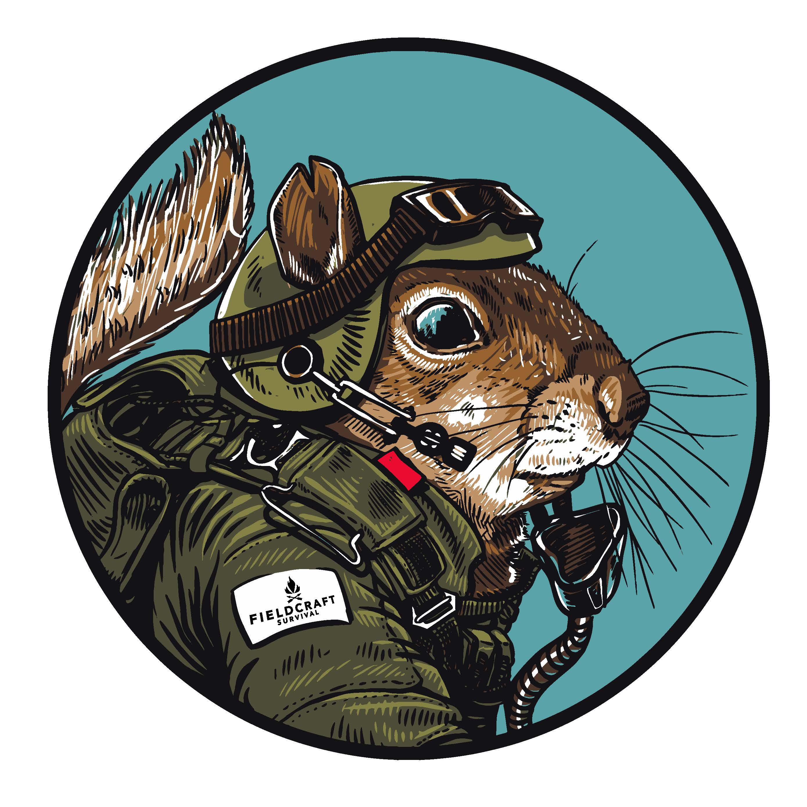 Fieldcraft Survival | Flying Squirrel Sticker – fieldcraftsurvivalstore