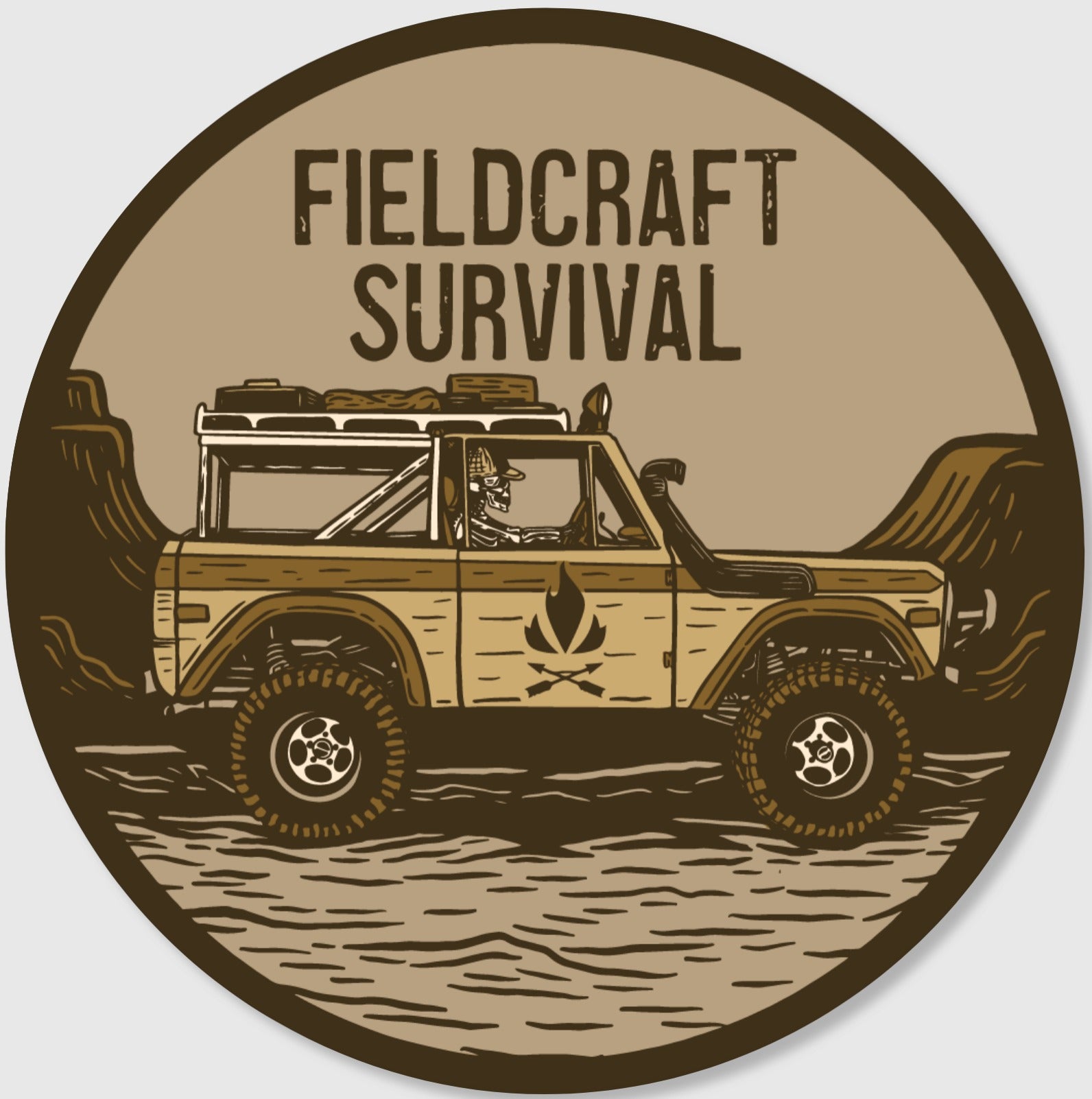 Bug Out Skeleton Sticker – fieldcraftsurvivalstore
